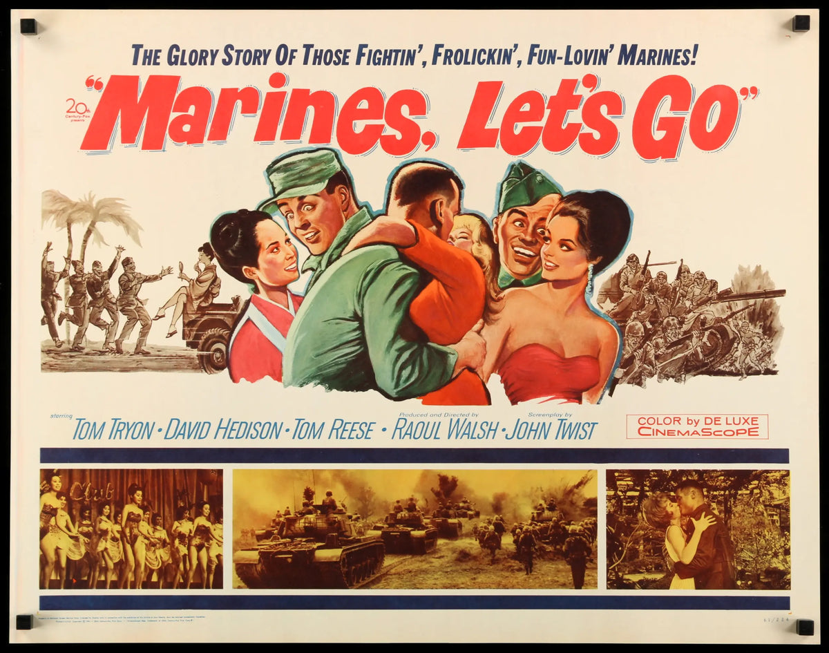 Marines, Let's Go (1961) Original Half-Sheet Movie Poster - Original ...