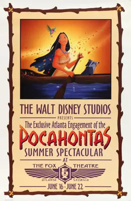 Pocahontas Original Movie Poster