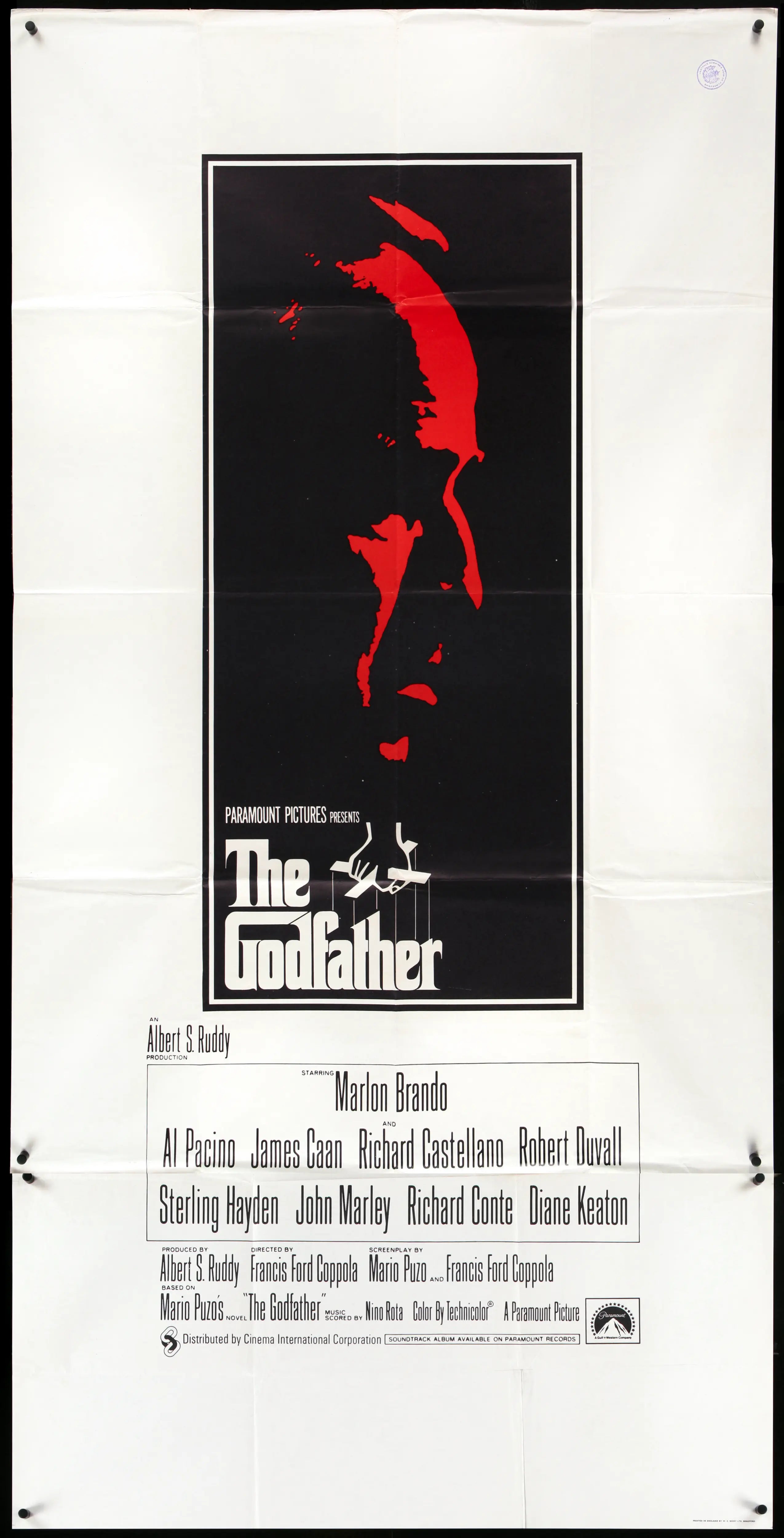 El Padrino Poster 1972 THE GODFATHER B MEXICAN LOBBY CARD MARLON
