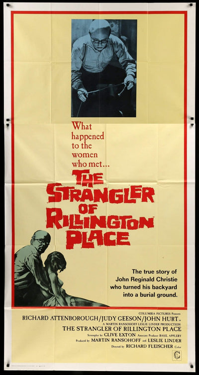 10 Rillington Place (1971) Original Three-Sheet Movie Poster - Original ...