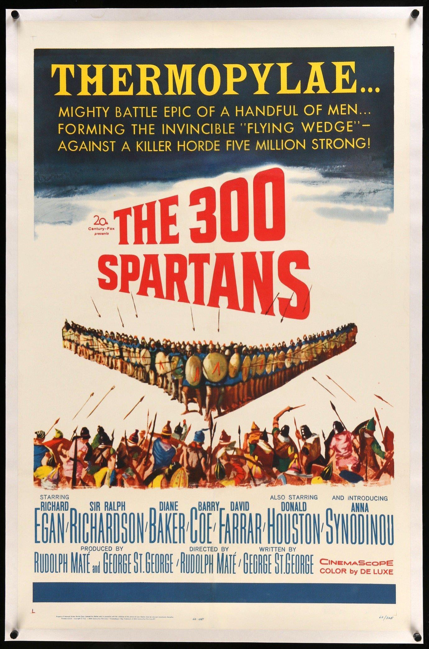 300 Spartans (1962) Original One-Sheet Movie Poster - Original Film Art ...