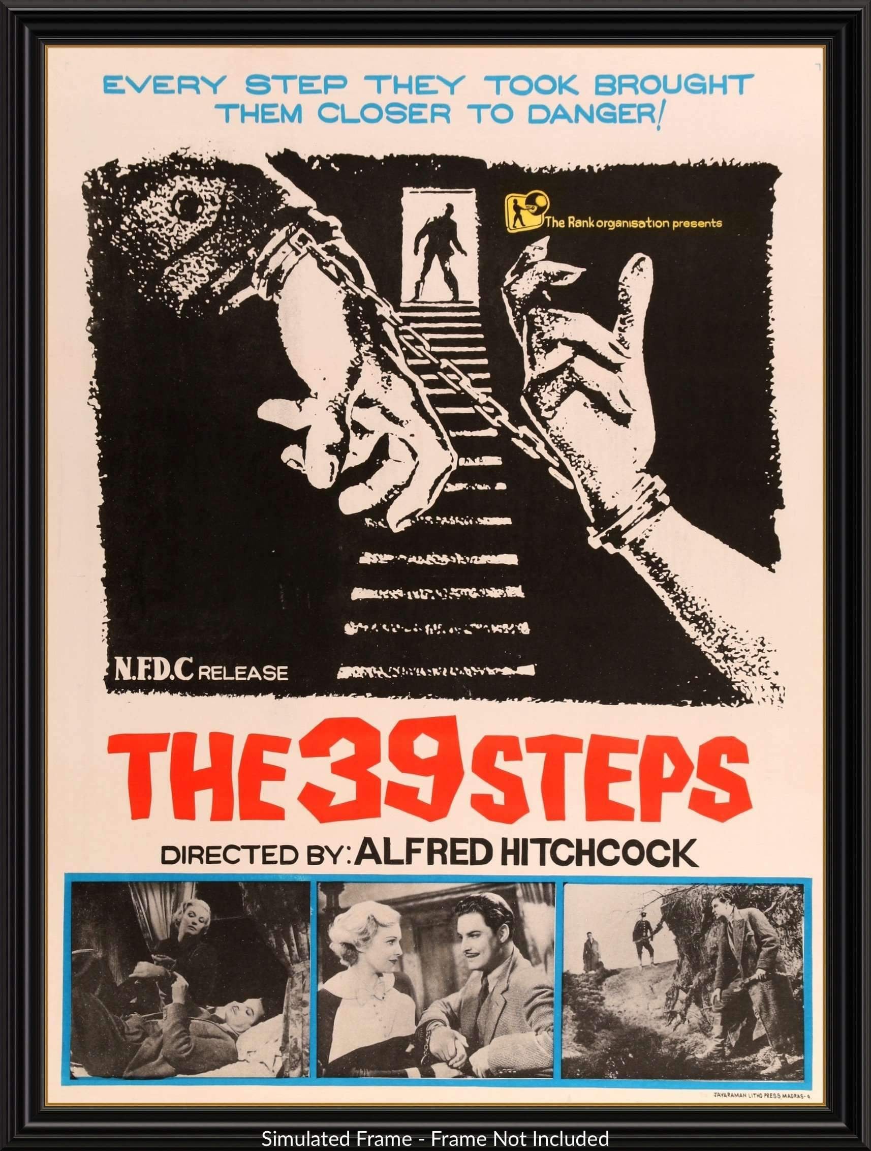 The 39 Steps (1935) Original R1960s Linen-Backed Movie Poster ...