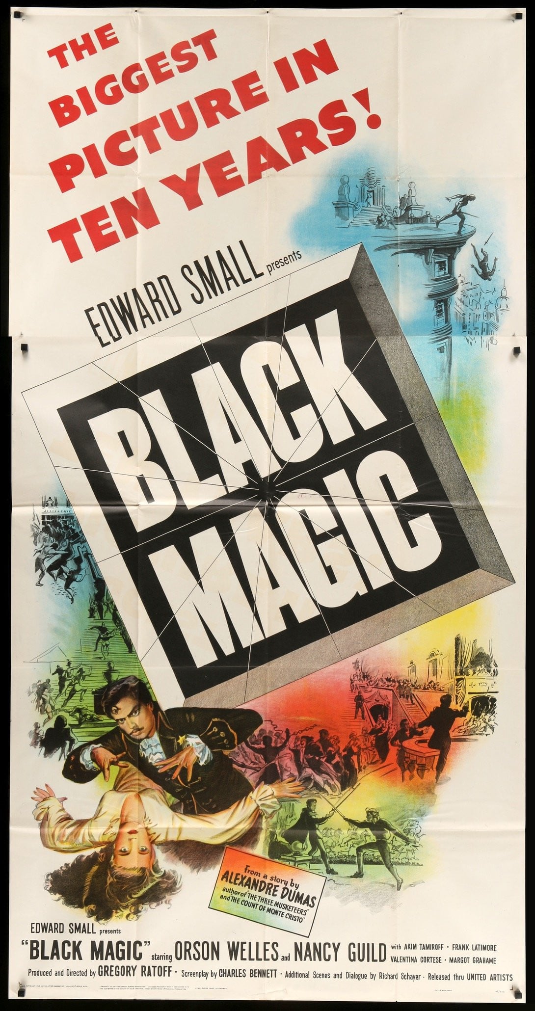 Black Magic (1949) Original Three-Sheet Movie Poster - Original Film ...