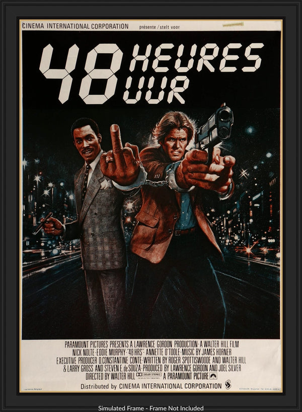 48 Hrs. (1982) Original Belgian Movie Poster - Original Film Art ...