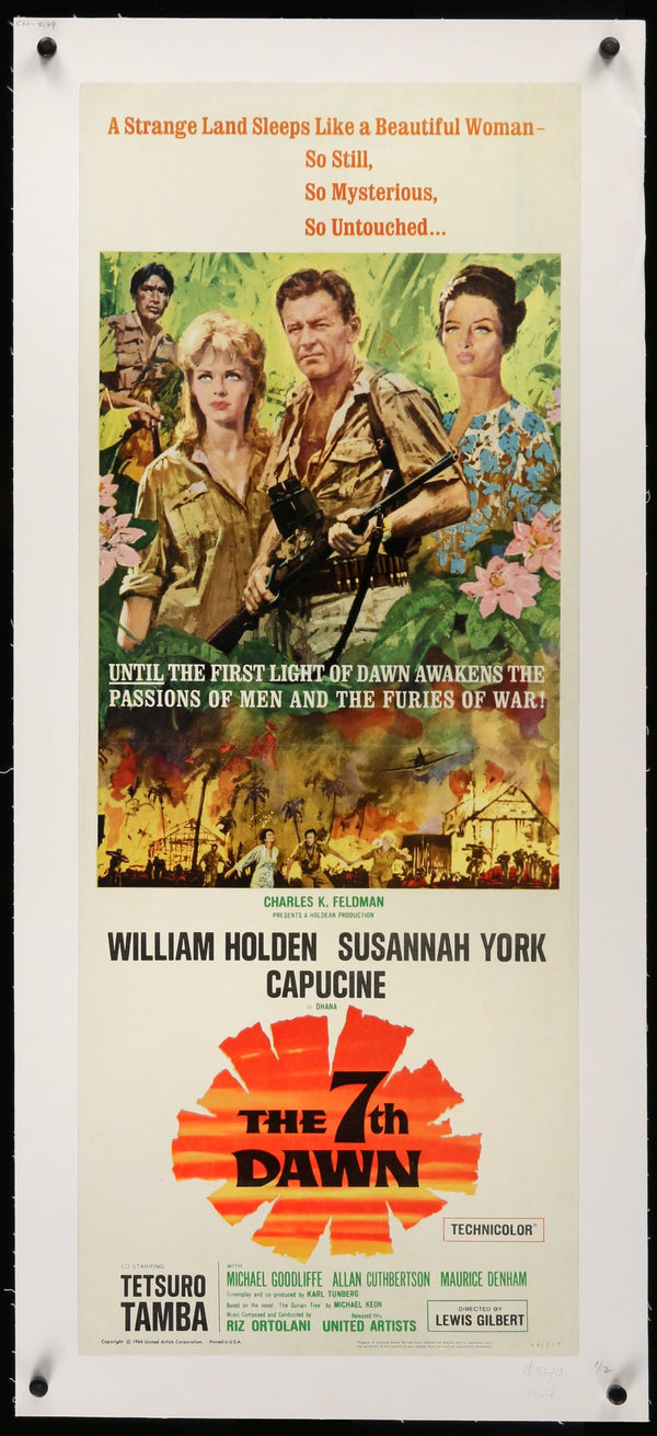 The 7th Dawn (1964) Original Insert Theatrical Movie Poster - Original ...