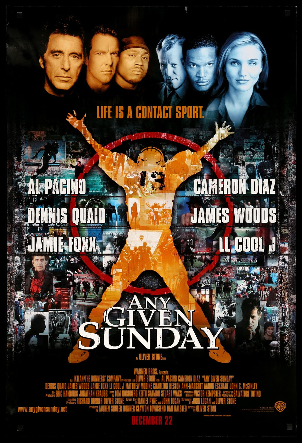 Any Given Sunday (1999) Original One Sheet Movie Poster - Original Film ...