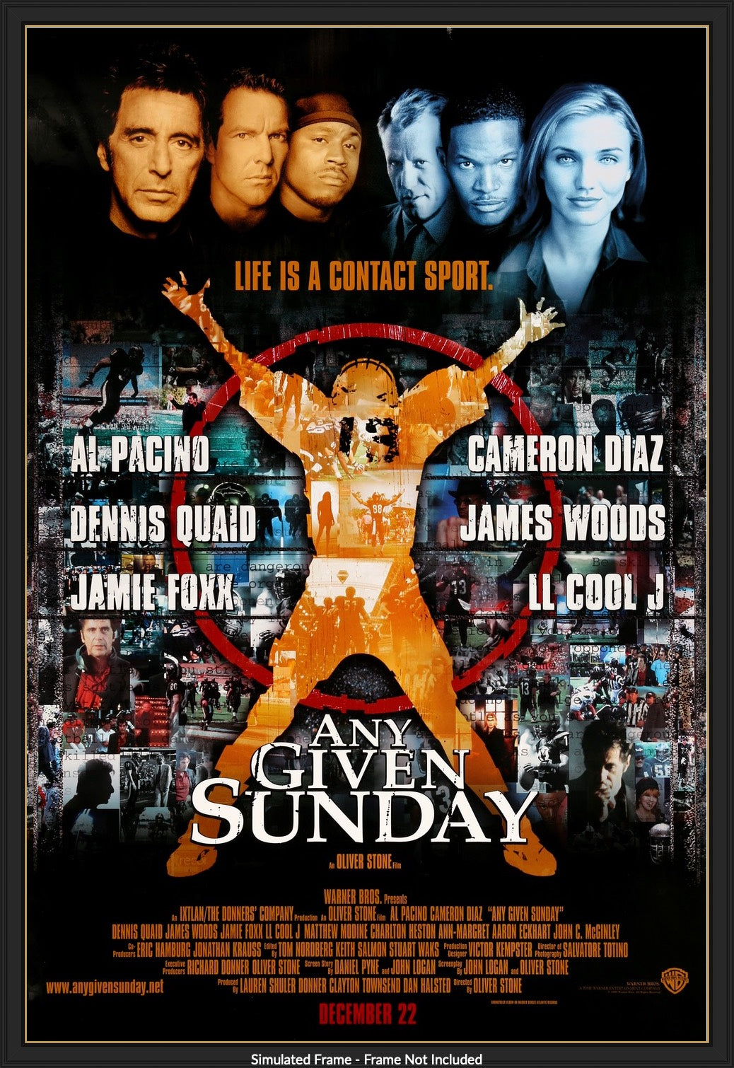 Any Given Sunday (1999) Original One Sheet Movie Poster - Original Film ...