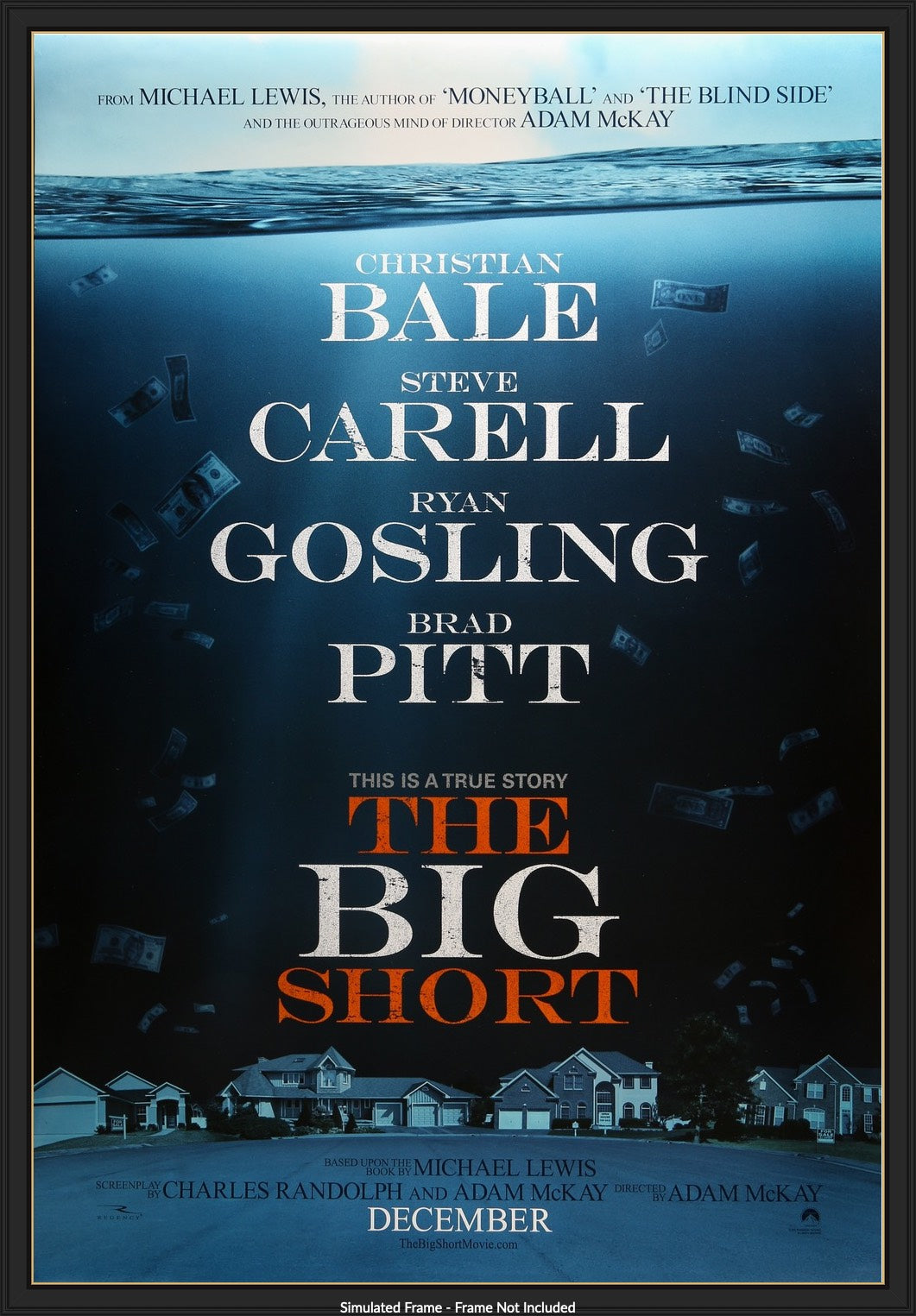 The Big Short (2015) Póster original de la película de una hoja ...
