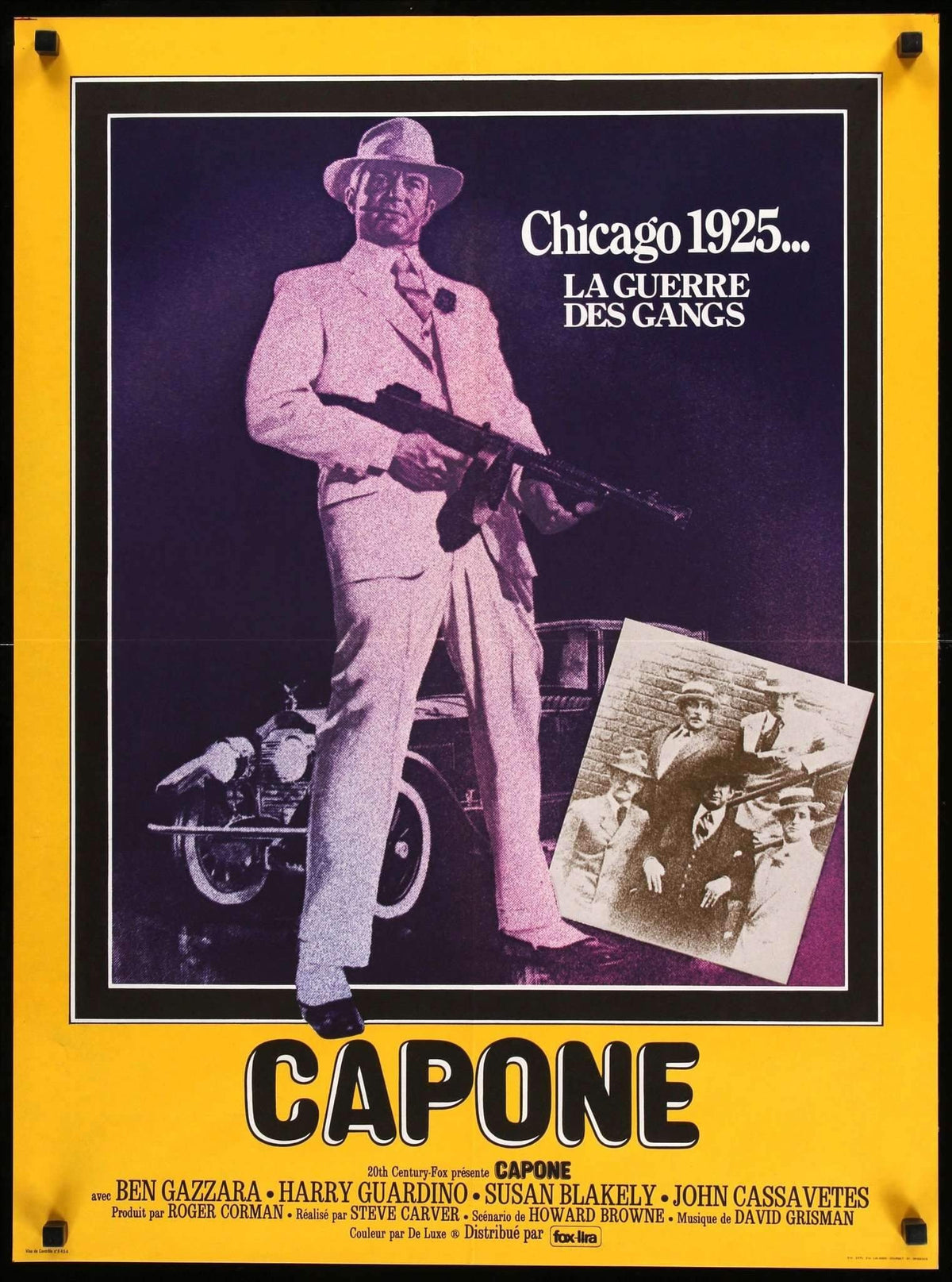 Capone (1975) Original French Movie Poster - 23" x 31" - Original Film ...