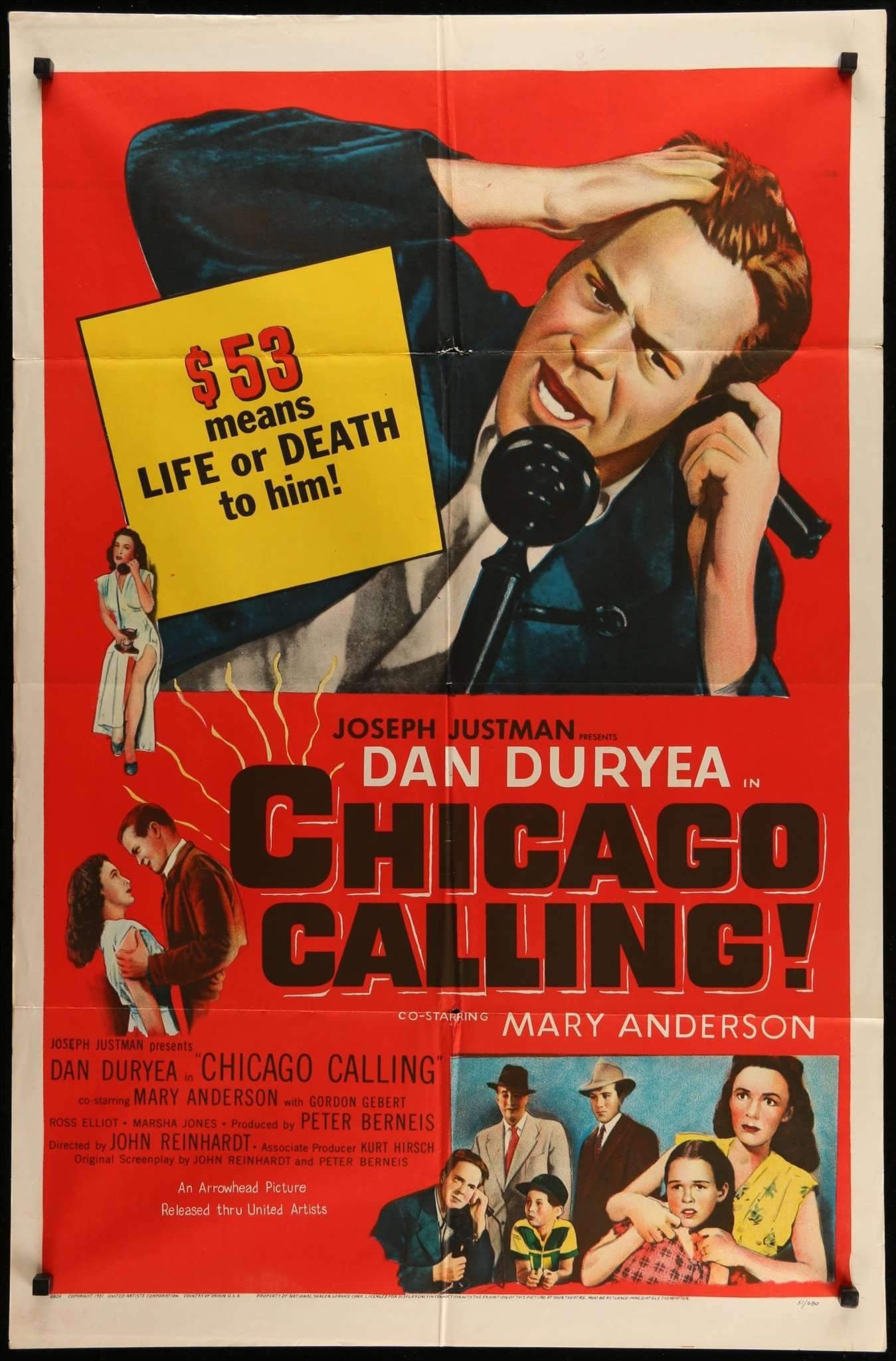 Chicago Calling (1951) Original One-Sheet Movie Poster - Original Film ...