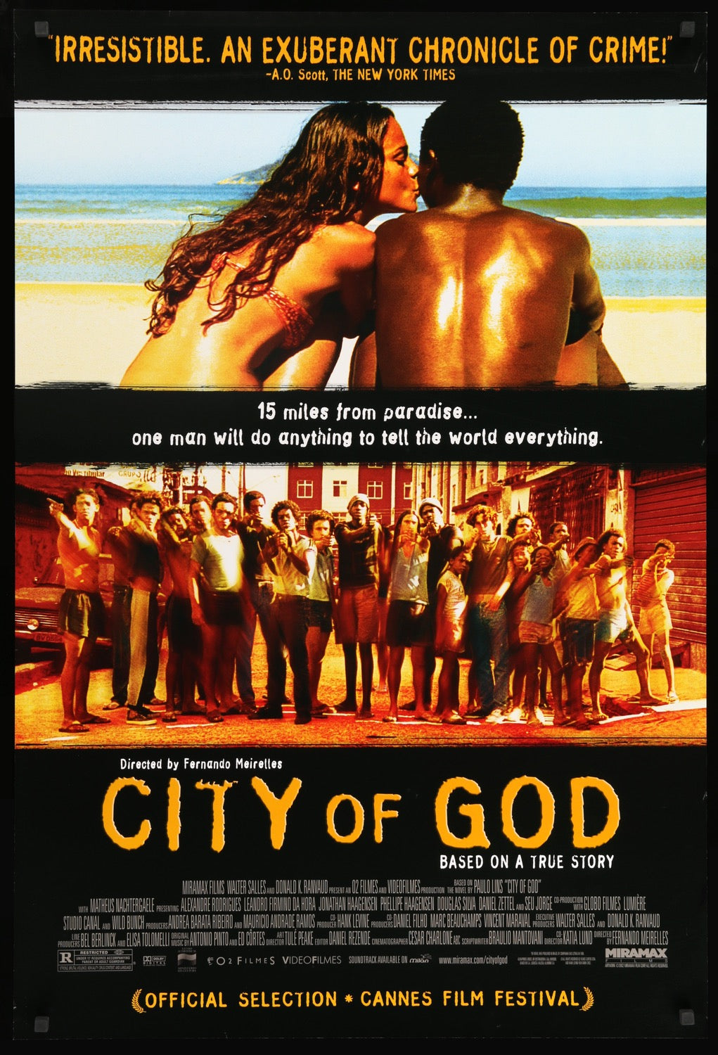 City of God (2002) Original One-Sheet Movie Poster - Original Film Art ...