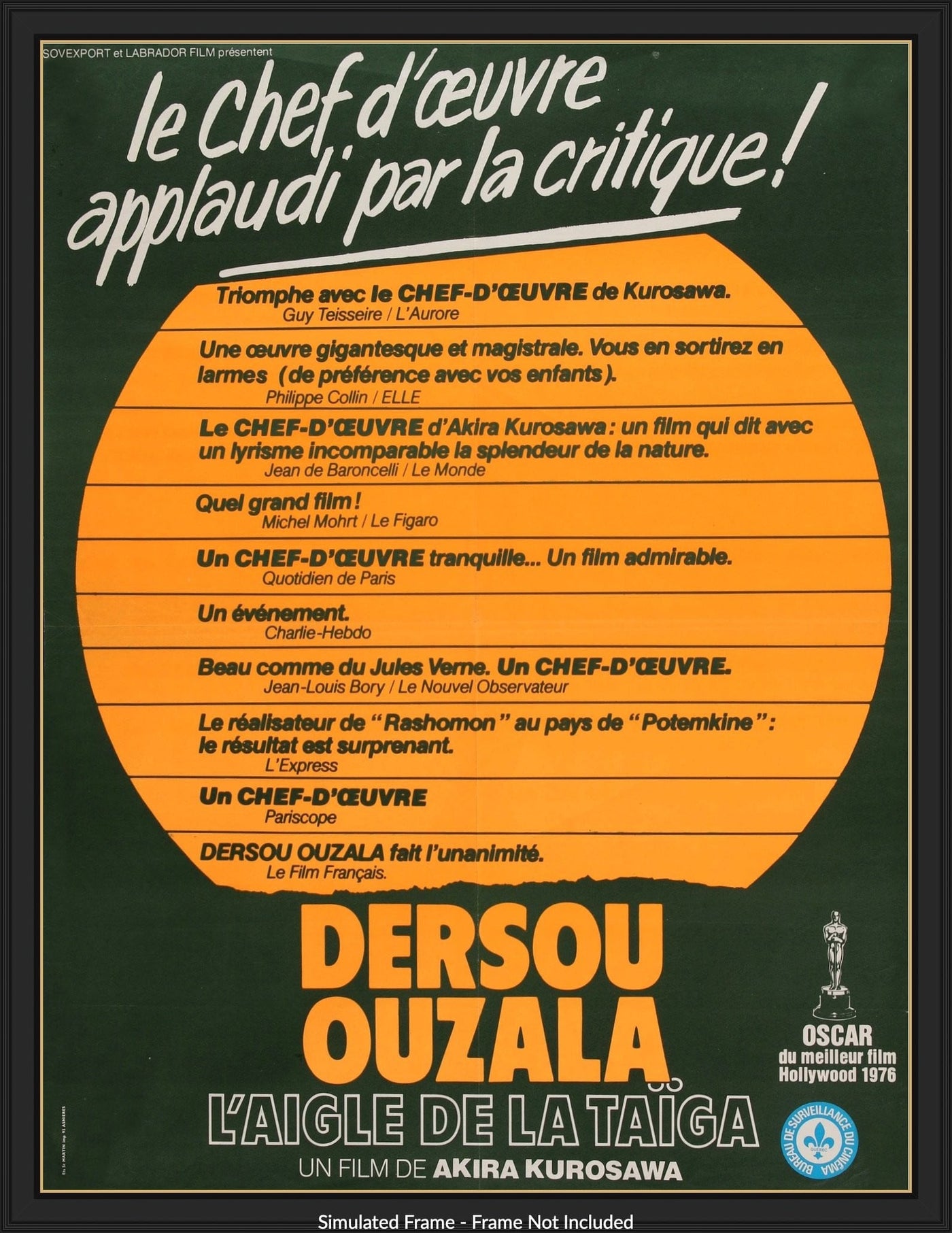 Dersu Uzala (1975) Original French Movie Poster - Original Film Art ...