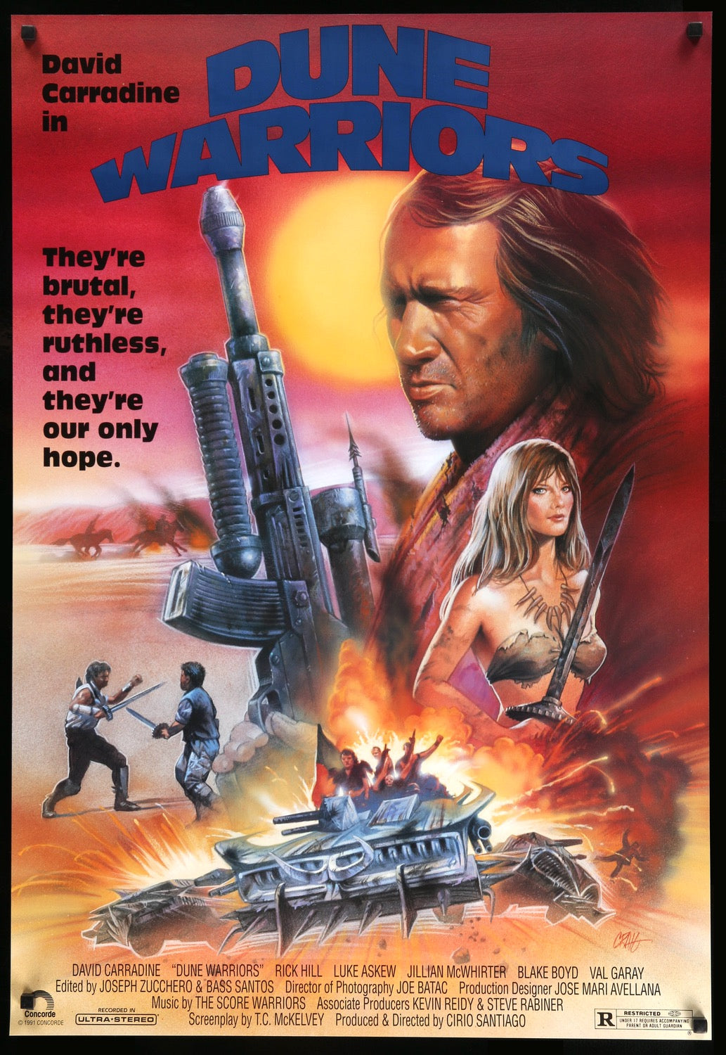 Dune Warriors (1991) Original One-Sheet Movie Poster - Original Film ...