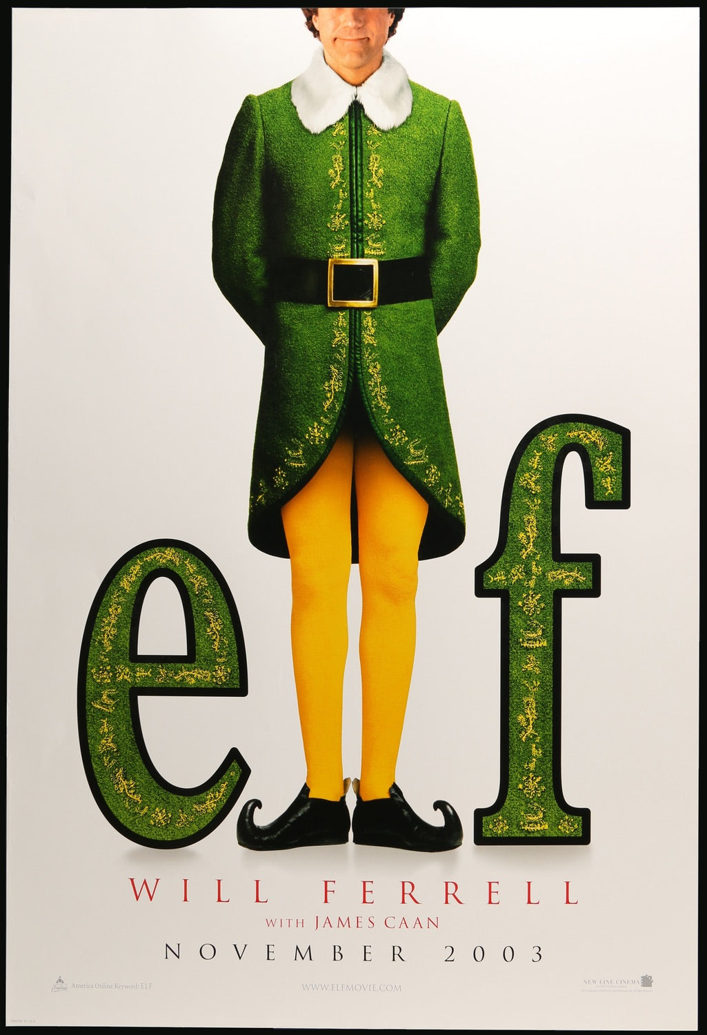 Elf (2003) Original Teaser One-Sheet Movie Poster - Original Film Art ...
