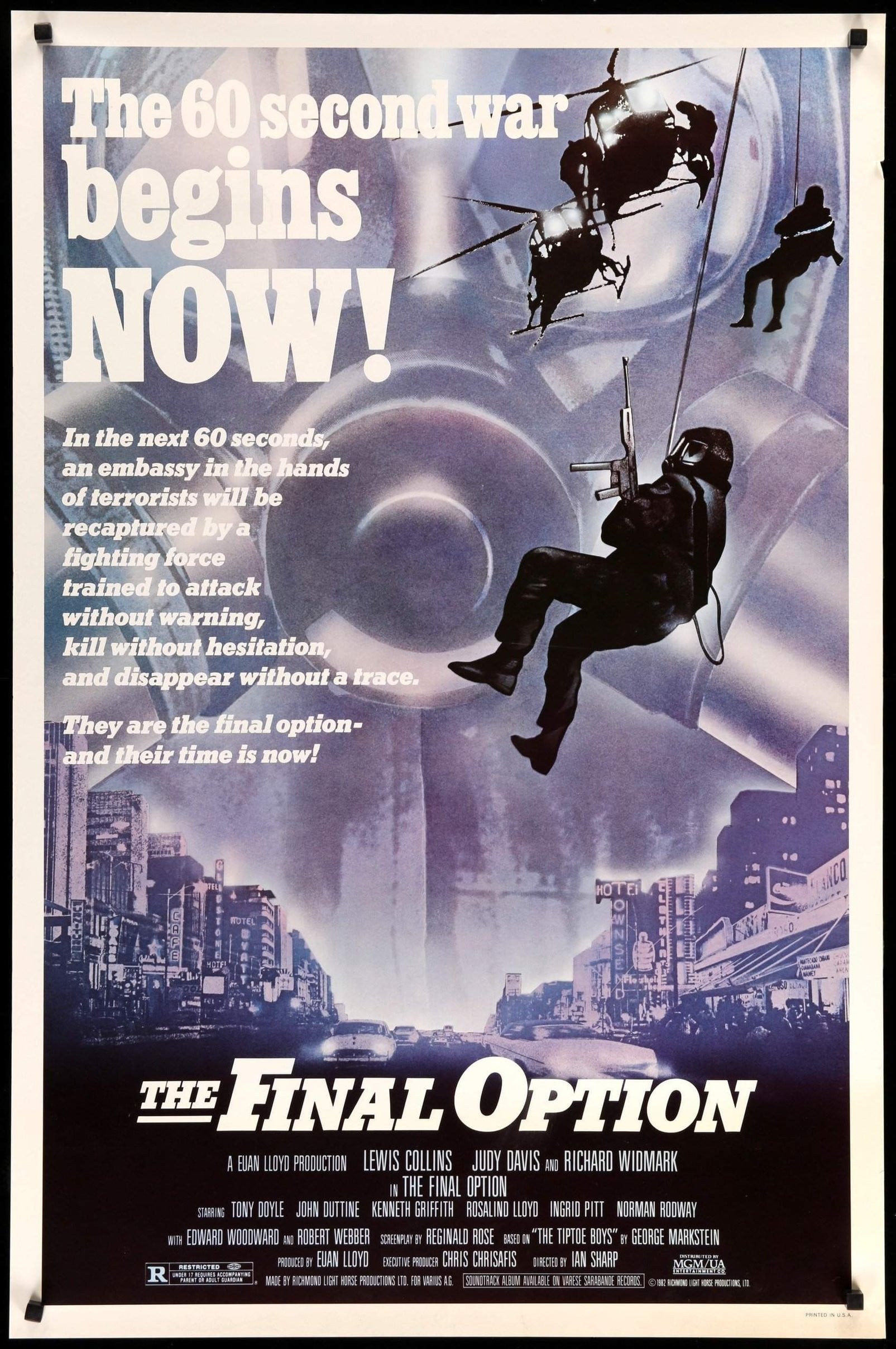 The Final Option (1982) Original One-Sheet Movie Poster - 27" x 41 ...