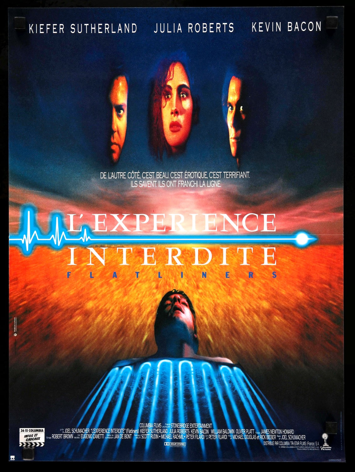 Flatliners (1990) Original French Petite Movie Poster - Original Film ...