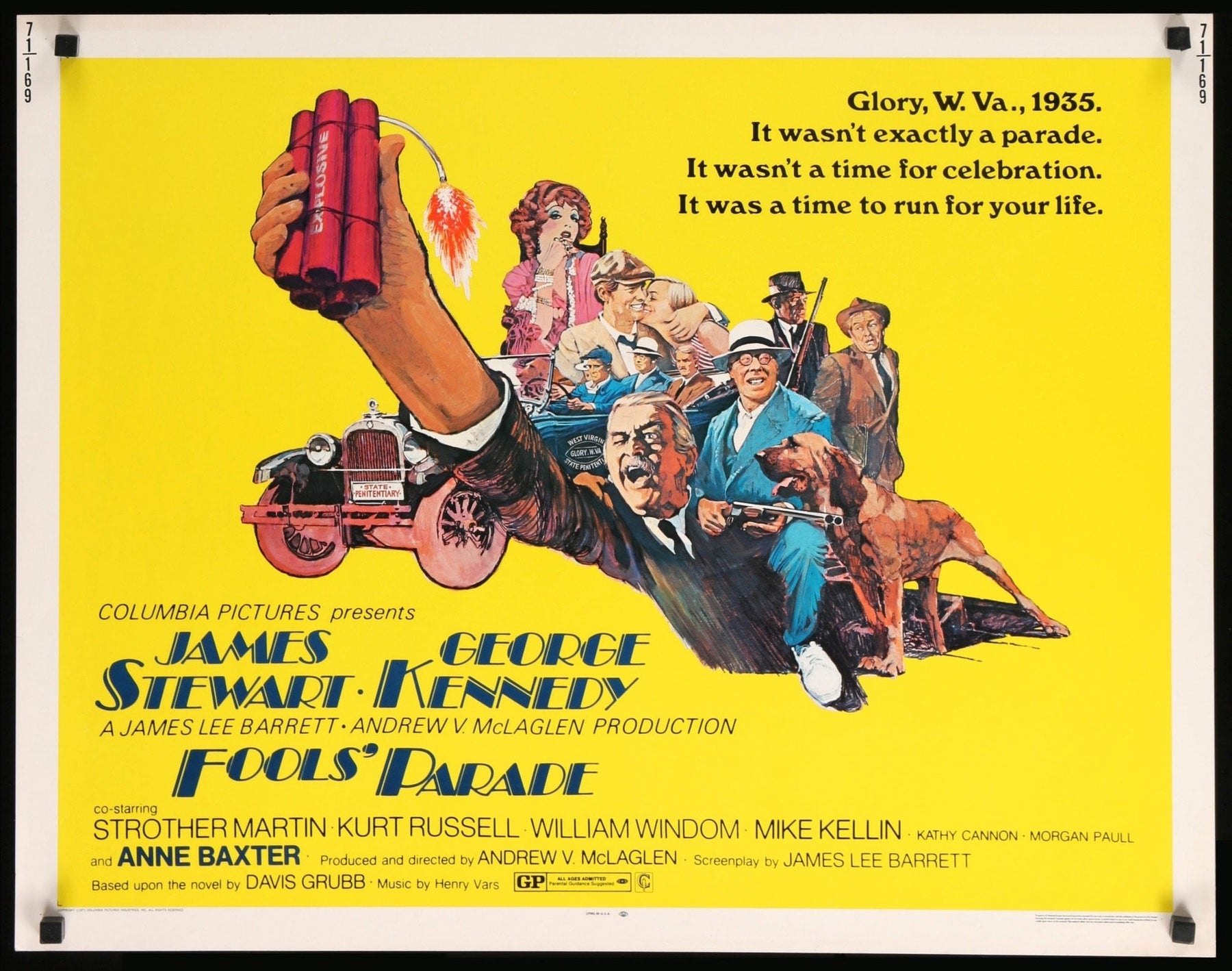 Fools' Parade (1971) Original Half-Sheet Movie Poster - Original Film ...