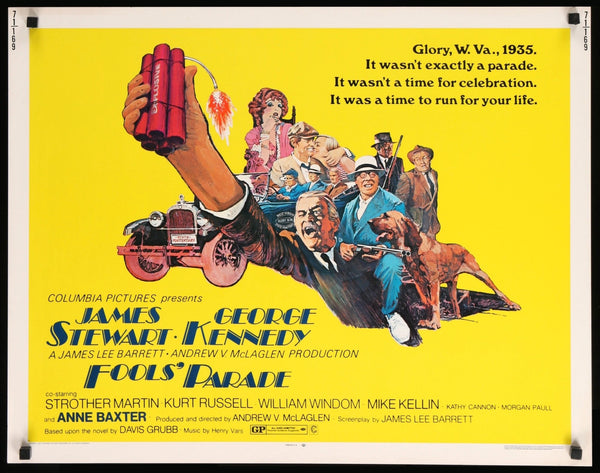 Fools' Parade (1971) Original Half-Sheet Movie Poster - Original Film ...