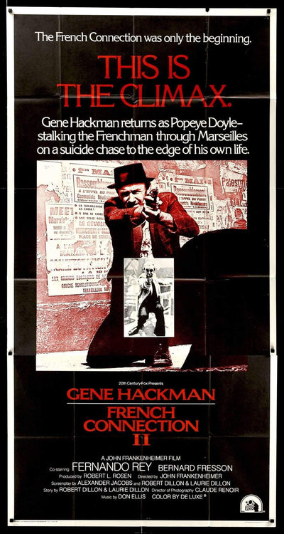 French Connection II (1975) Original Three-Sheet Movie Poster ...