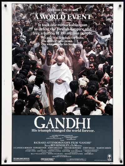 Gandhi (1982) Original Thirty by Forty Theatrical Movie Poster ...