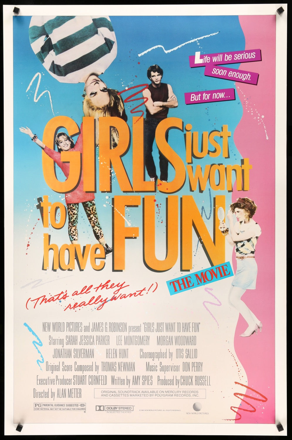 Girls Just Want to Have Fun (1985) Original One-Sheet Movie Poster ...