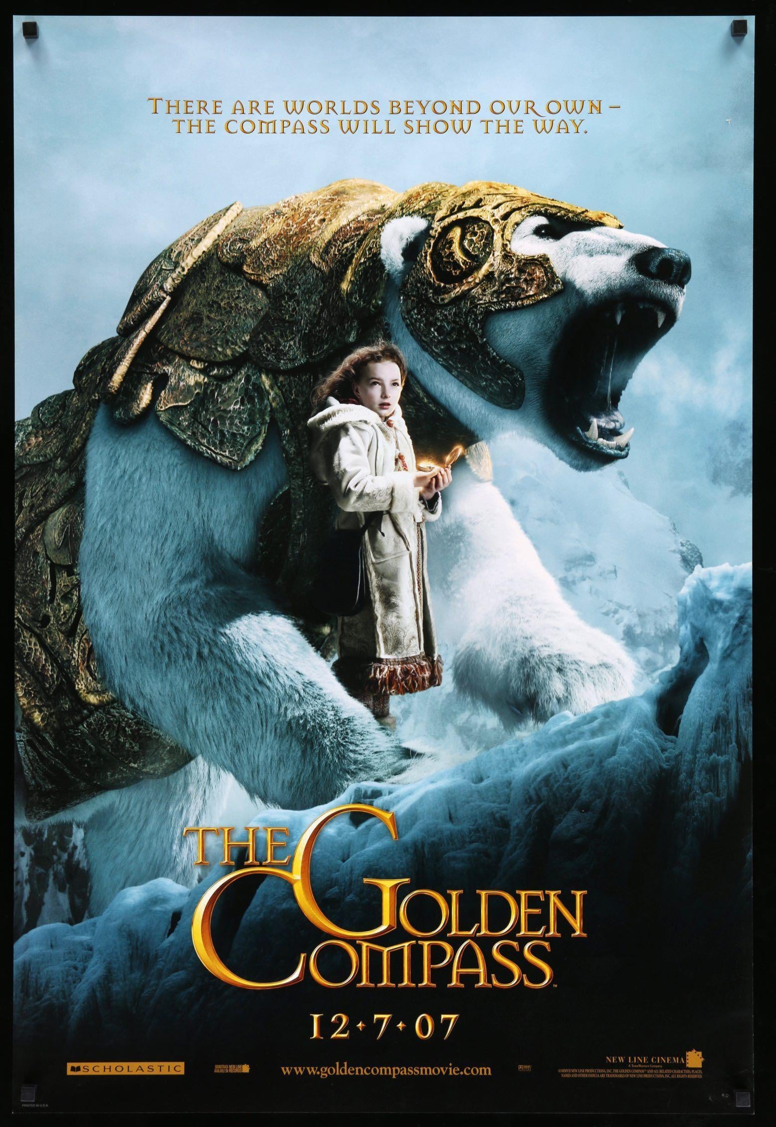 Golden Compass (2007) One-Sheet Movie Poster - Original Film Art - Vintage Movie Posters
