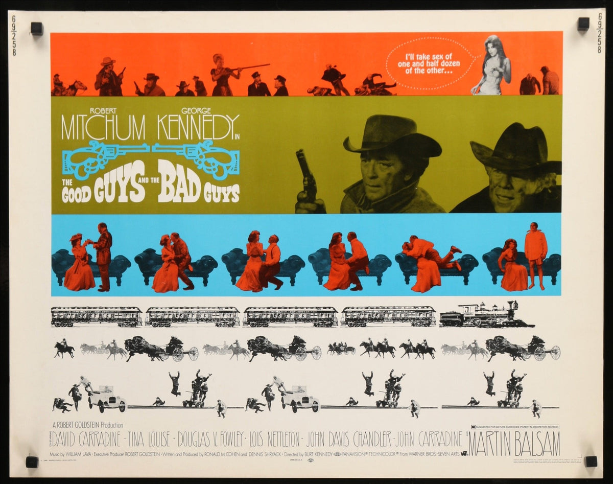 The Good Guys and the Bad Guys (1969) Original Half-Sheet Movie Poster ...