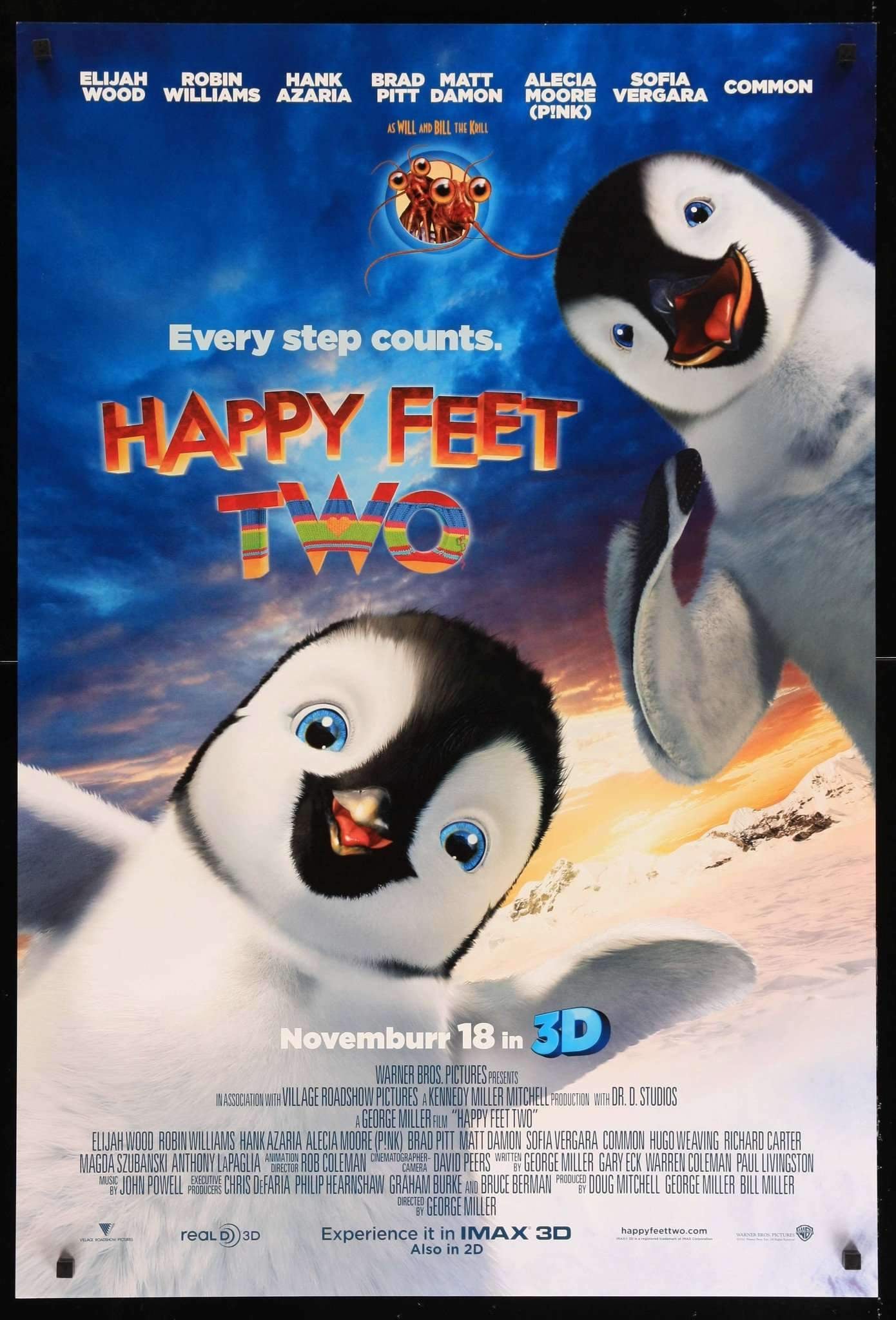 Happy Feet Two (2011) Original One-Sheet Movie Poster - Original Film ...