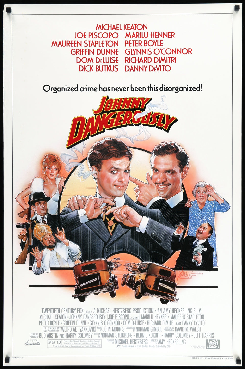 Johnny Dangerously (1984) Original One-Sheet Movie Poster - Original ...