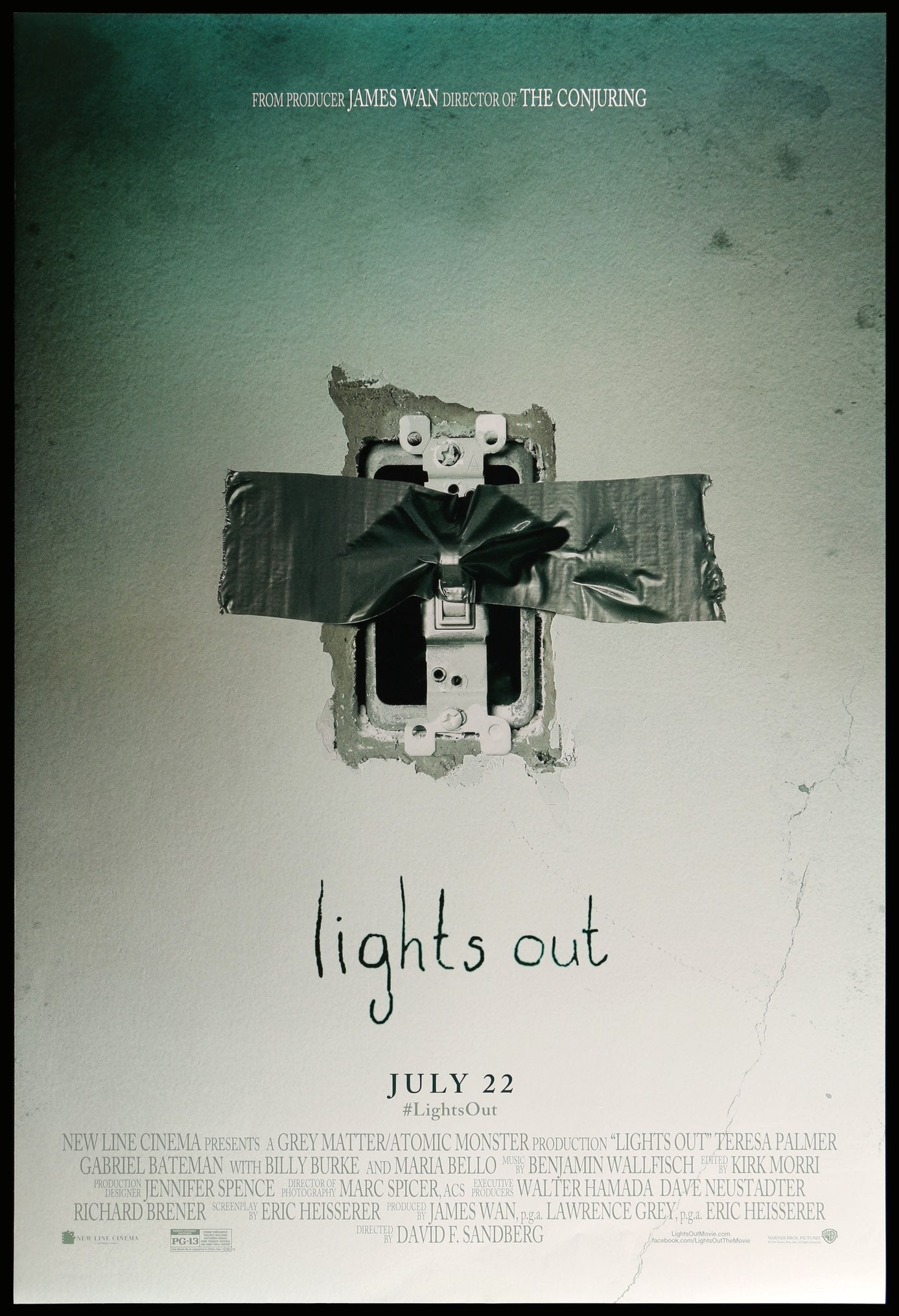 Lights Out (2016) Original One-Sheet Movie Poster - Original Film Art ...