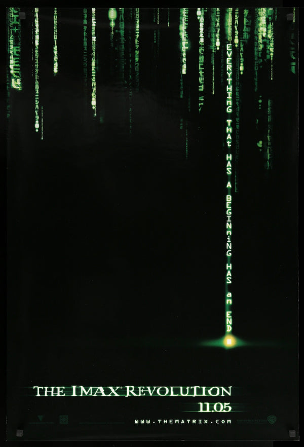 The Matrix Revolutions (2003) Original One-Sheet Movie Poster ...