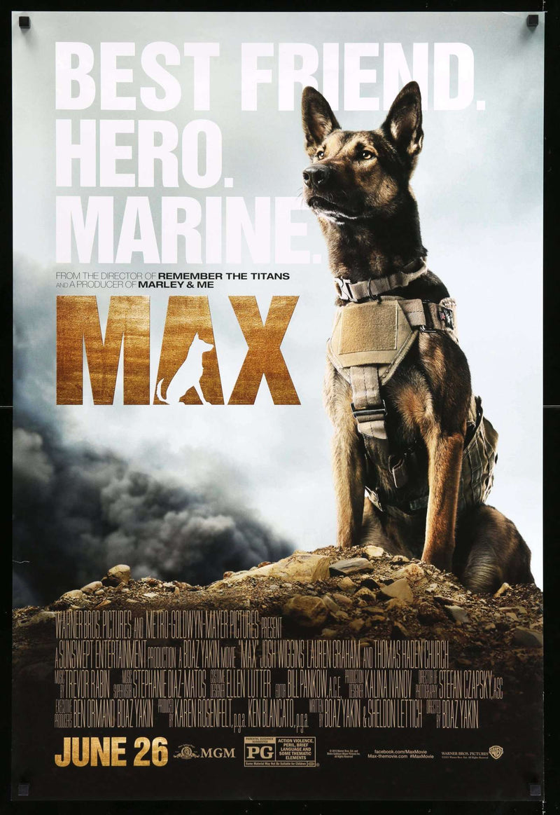Max (2015) Original One-Sheet Movie Poster - Original Film Art ...