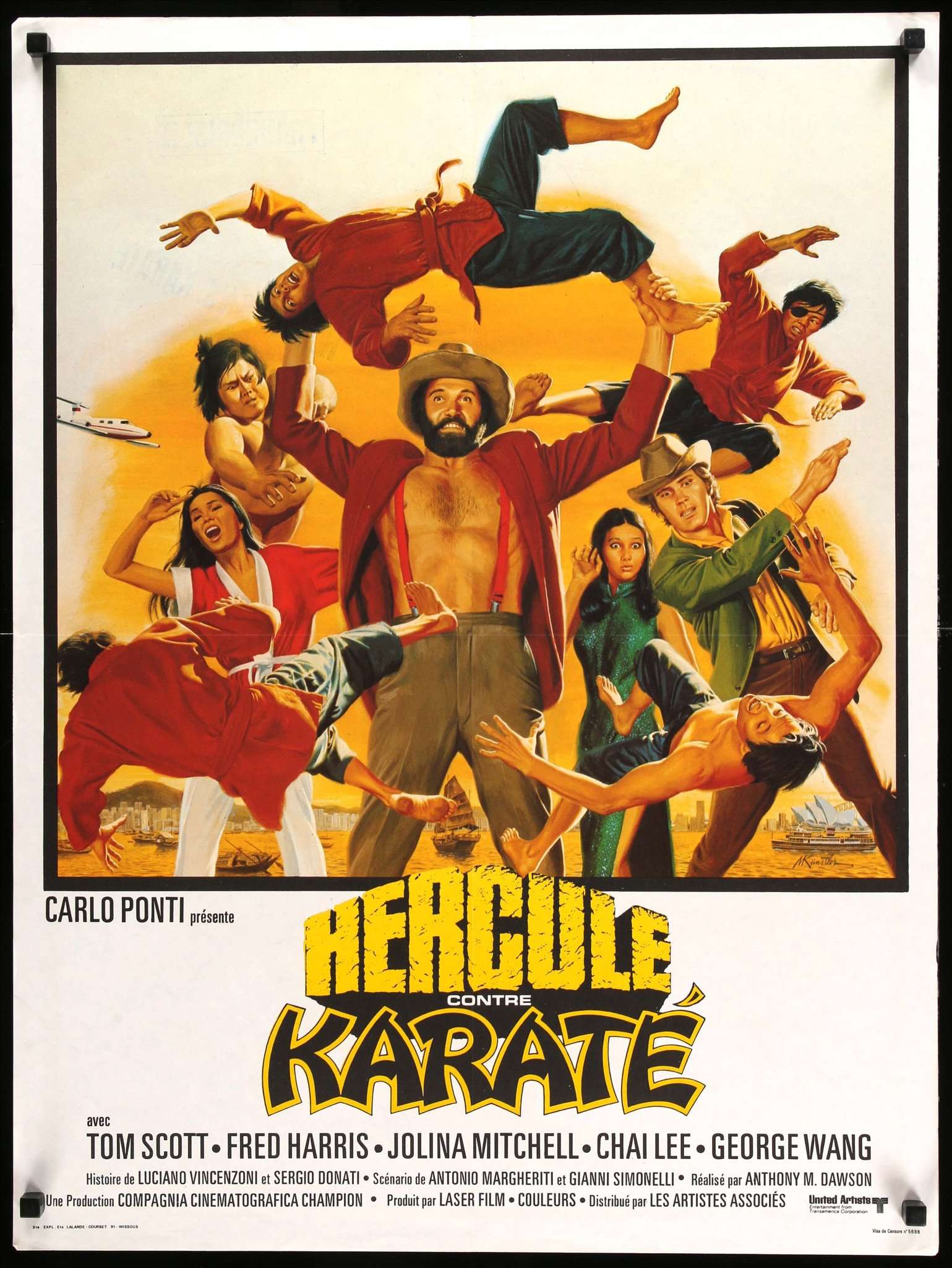 Mr. Hercules Against Karate (1973) Original French Movie Poster ...