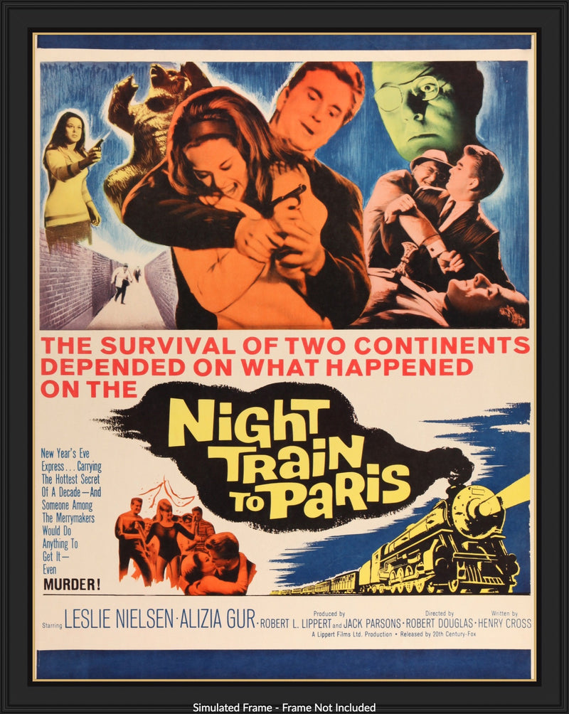 Night Train to Paris (1964) Original Thirty by Forty Movie Poster ...