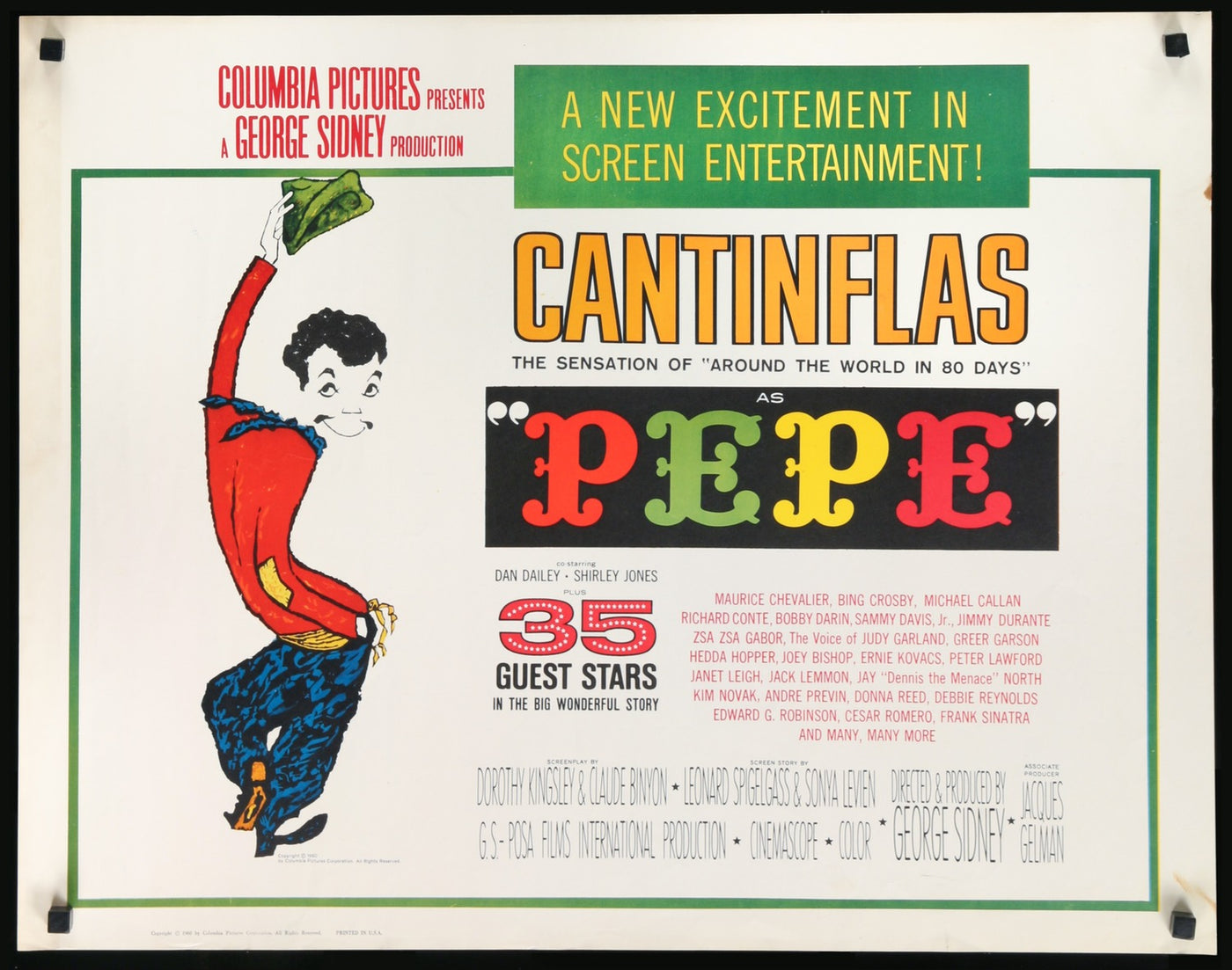 Pepe (1960) Original Half-Sheet Movie Poster - Original Film Art ...