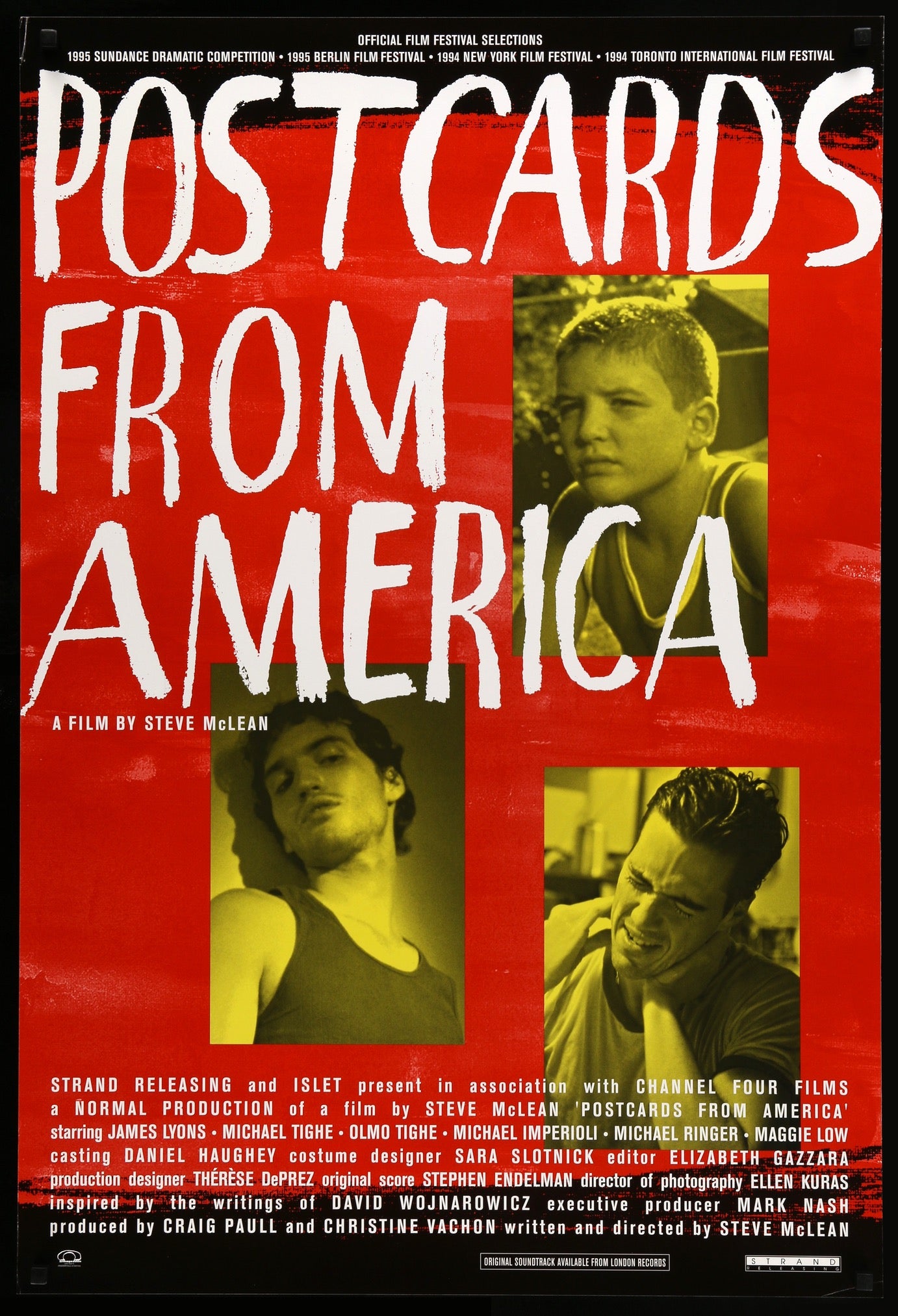 Postcards from America (1994) Original One-Sheet Movie Poster ...