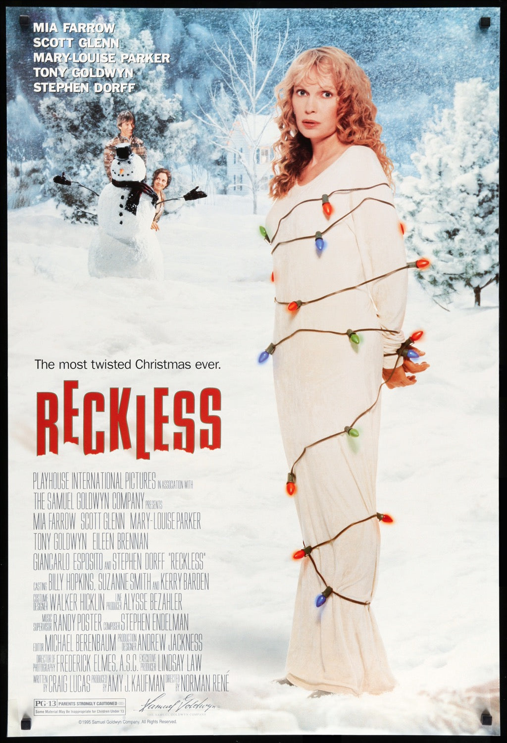 Reckless (1995) Original One-Sheet Movie Poster - Original Film Art ...