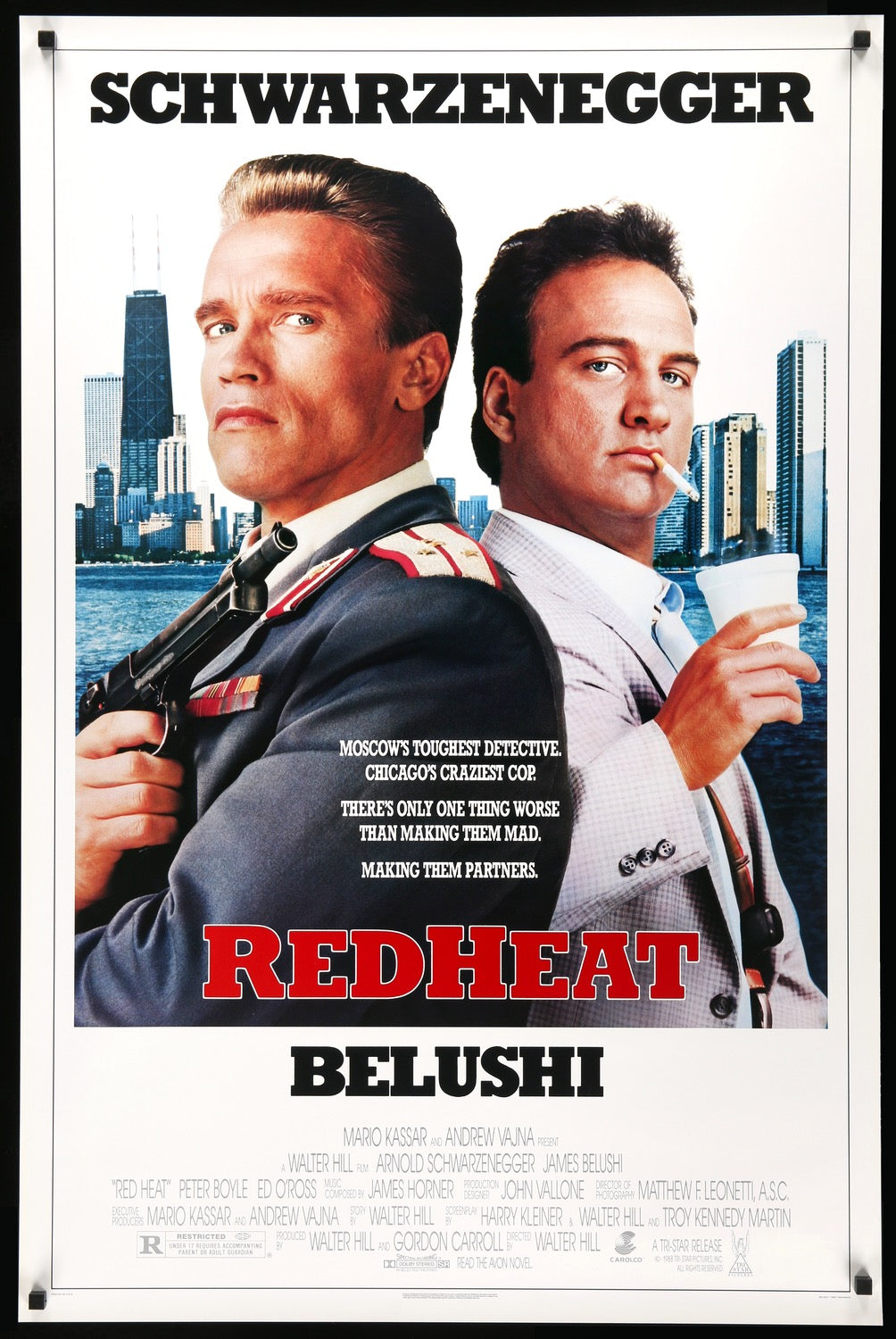 Red Heat (1988) Original One-Sheet Movie Poster - Original Film Art ...