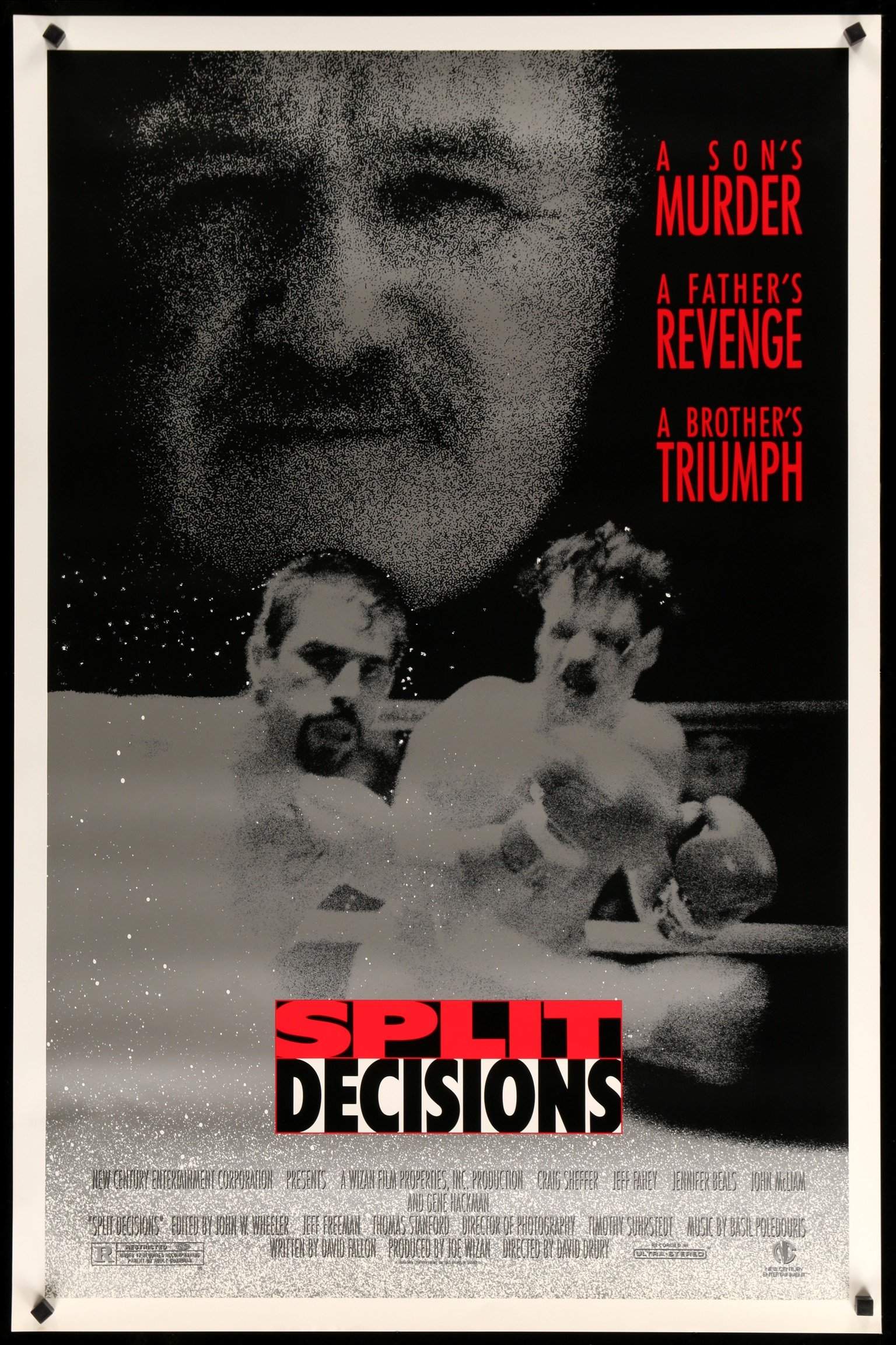 Split Decisions (1988) Original One-Sheet Movie Poster - Original Film Art - Vintage Movie Posters