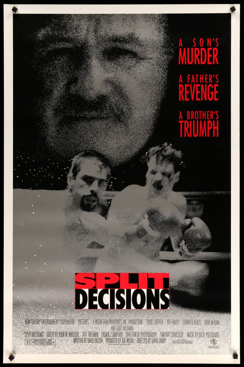 Split Decisions (1988) Original One-Sheet Movie Poster - Original Film ...
