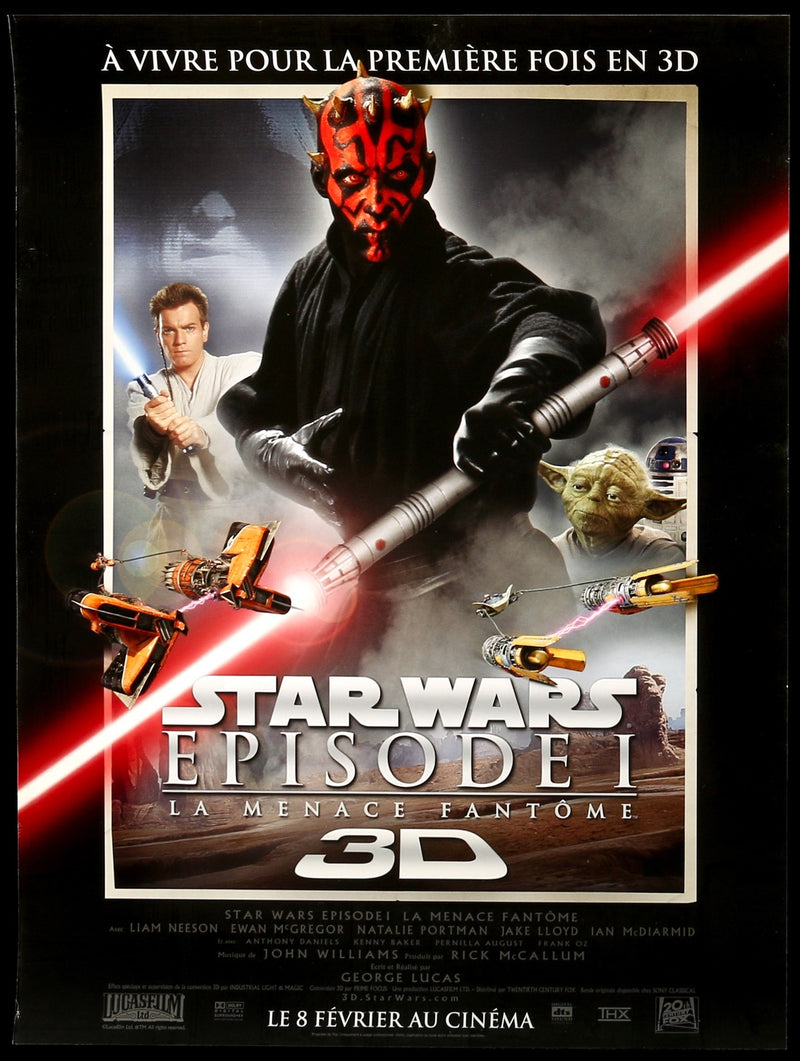 Star Wars: The Phantom Menace (1999) Original R12 French Movie Poster ...