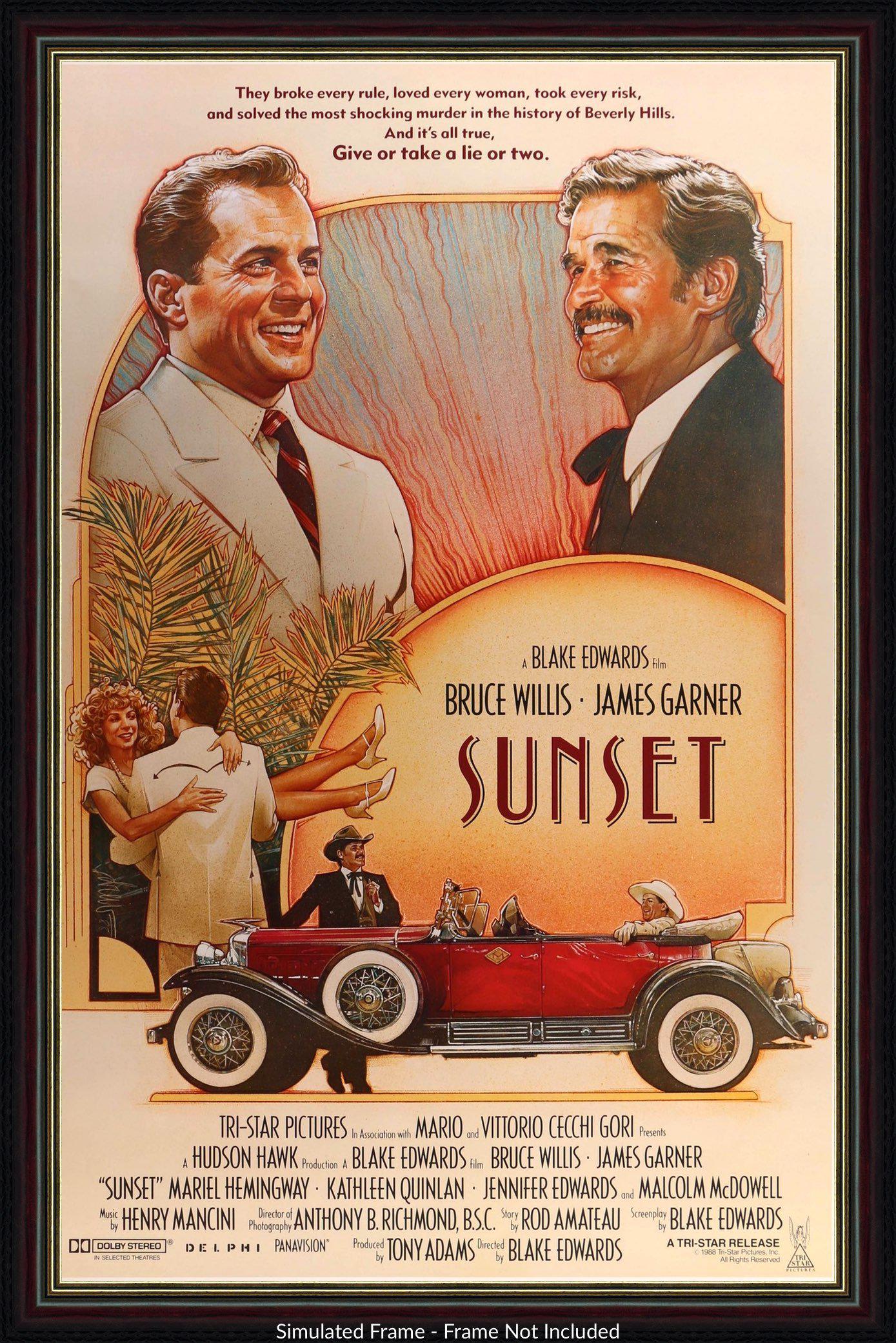 Sunset (1988) Original One-Sheet Movie Poster - Original Film Art ...