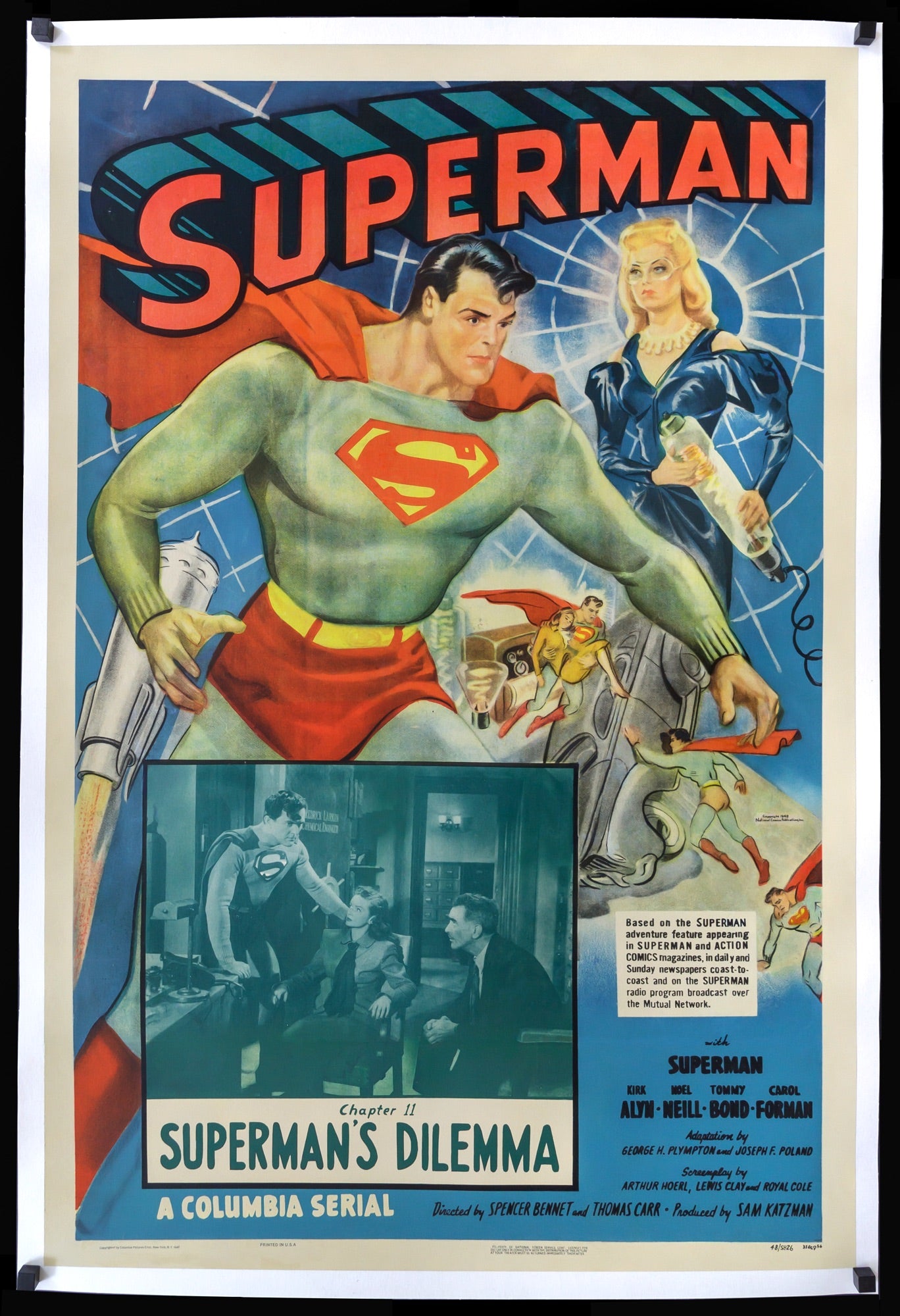 Superman (1948) Original One-Sheet Movie Poster - Original Film Art ...
