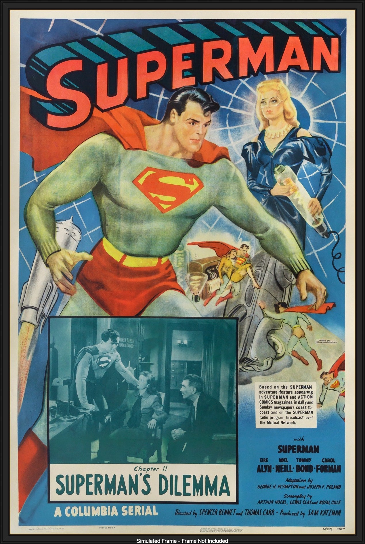 Superman (1948) Original One-Sheet Movie Poster - Original Film Art ...