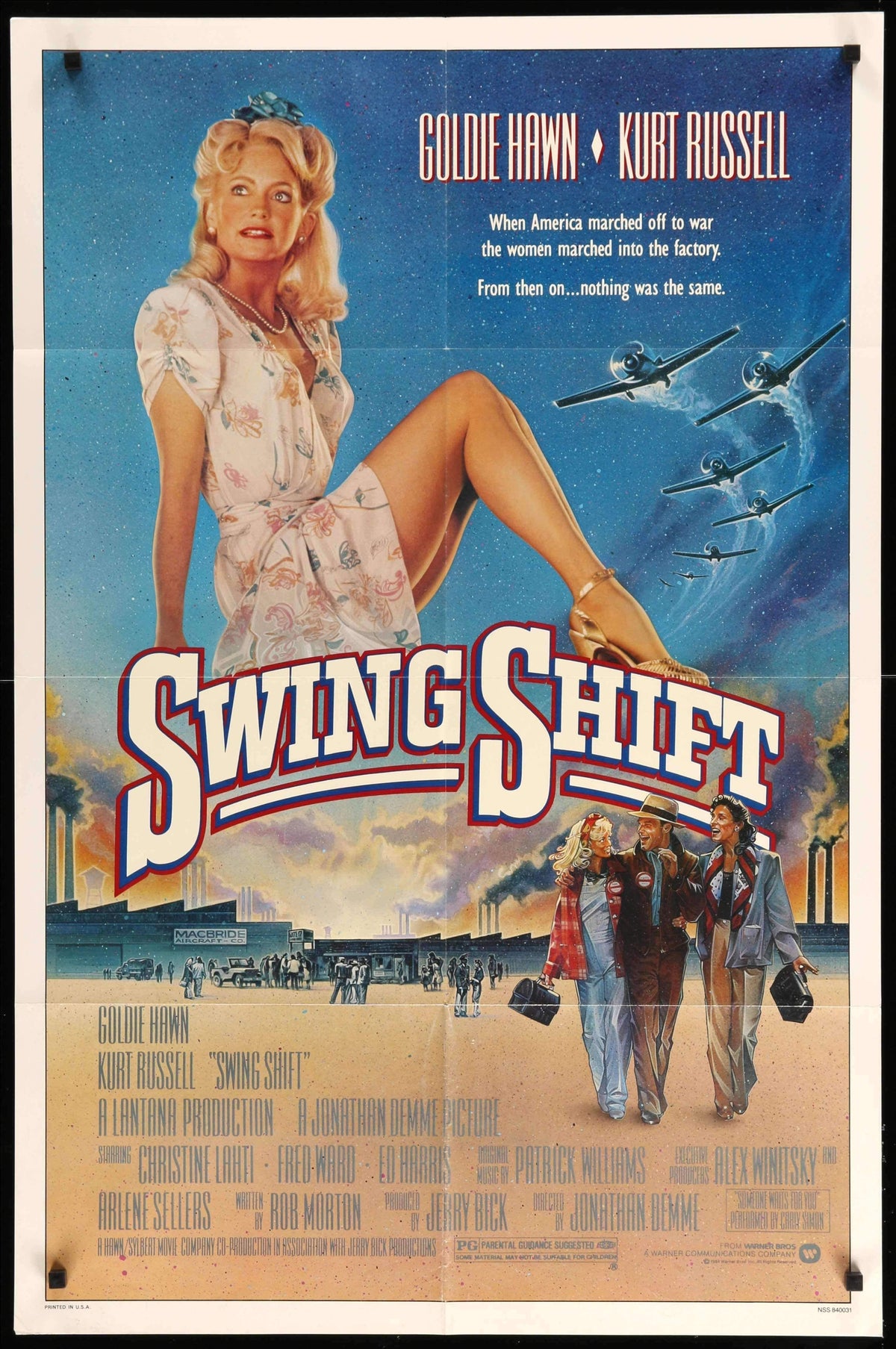 Swing Shift (1984) Original One-Sheet Movie Poster - Original Film Art ...