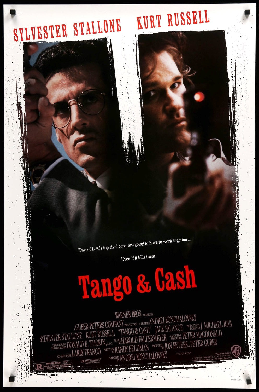 Tango and Cash (1989) Original One-Sheet Movie Poster - Original Film ...