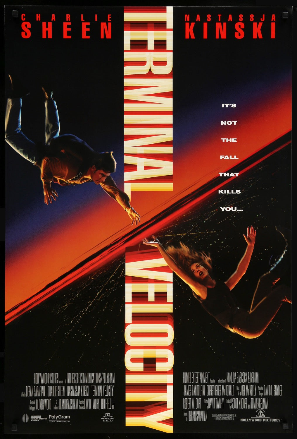 Terminal Velocity (1994) Original One-Sheet Movie Poster - Original ...