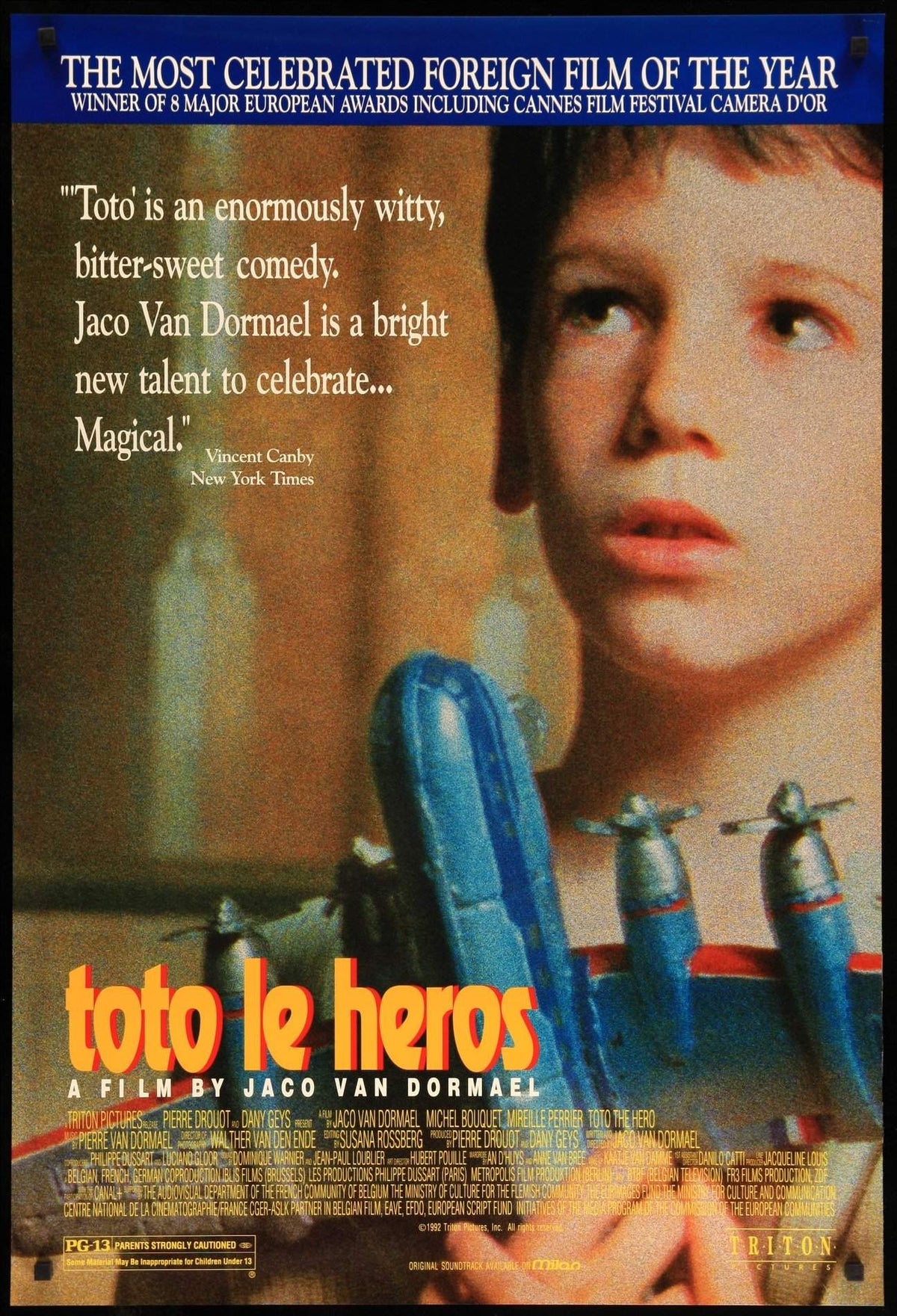 Toto the Hero (1991) Original One-Sheet Movie Poster - Original Film ...