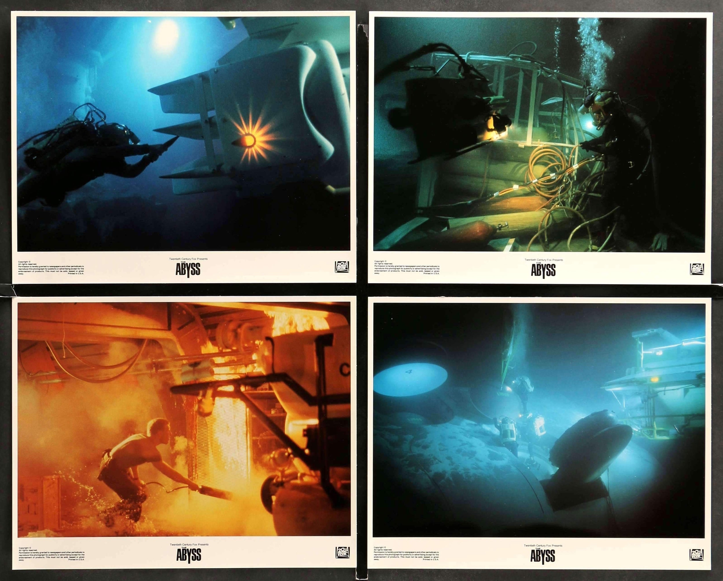 The Abyss (1989) Original Lobby Cards - Set of 8 - 11" x 14" - Original ...