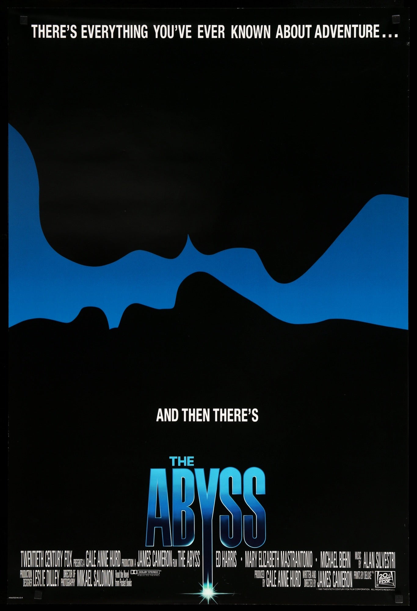 The Abyss (1989) Original One-Sheet Movie Poster - Original Film Art ...